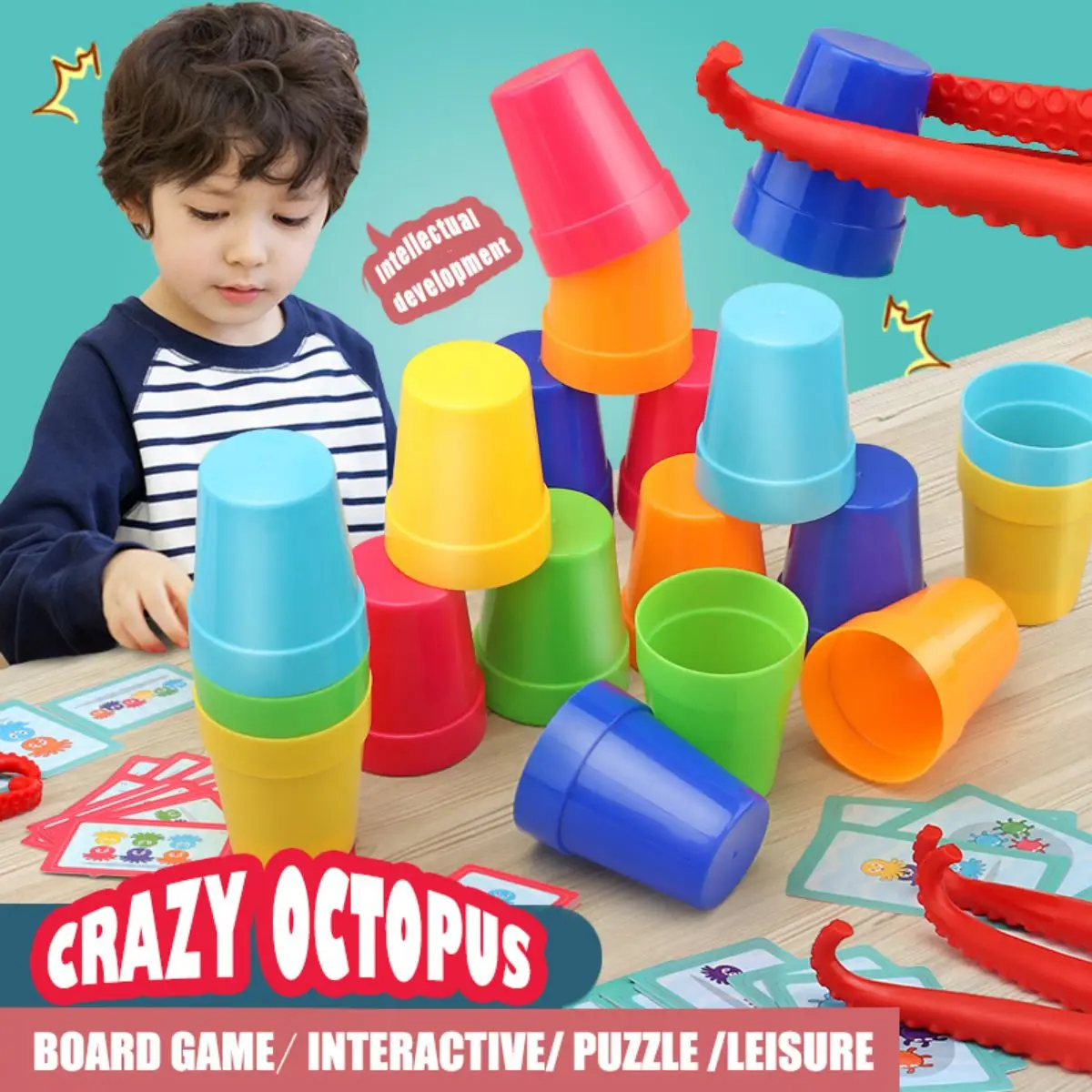 Crazy-Octopus-Parent-Child-Interactive-Board-Game-Toy-Quick-Response ...