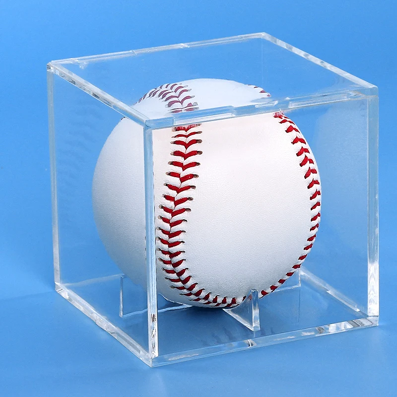 Baseball-Display-Case-UV-Protected-Acrylic-Clear-Baseball-Holder-Square ...