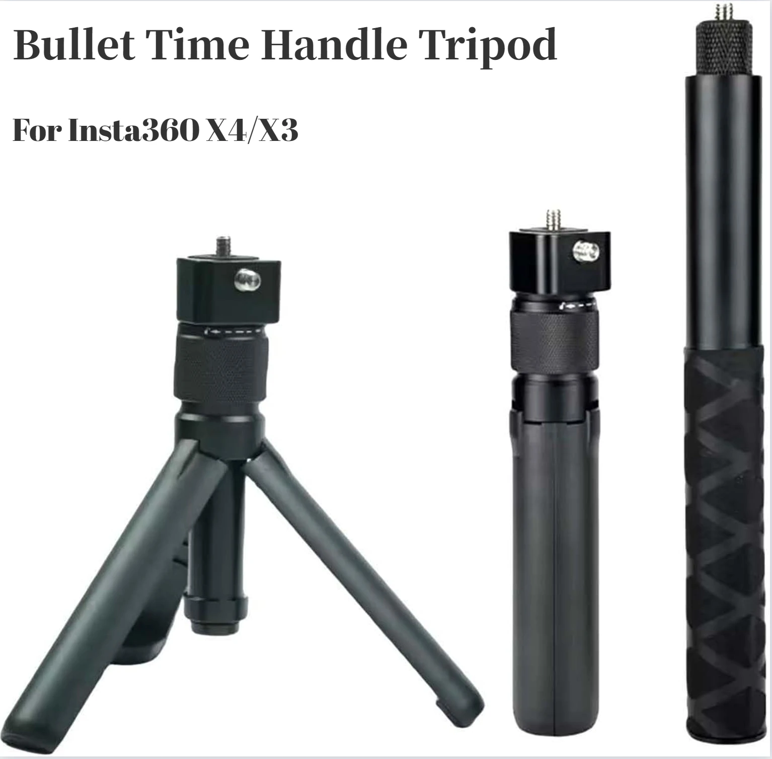 Bullet-Time-Handle-Tripod-Bundle-360-Rotating-Grip-For-insta-360-x4-x3 ...