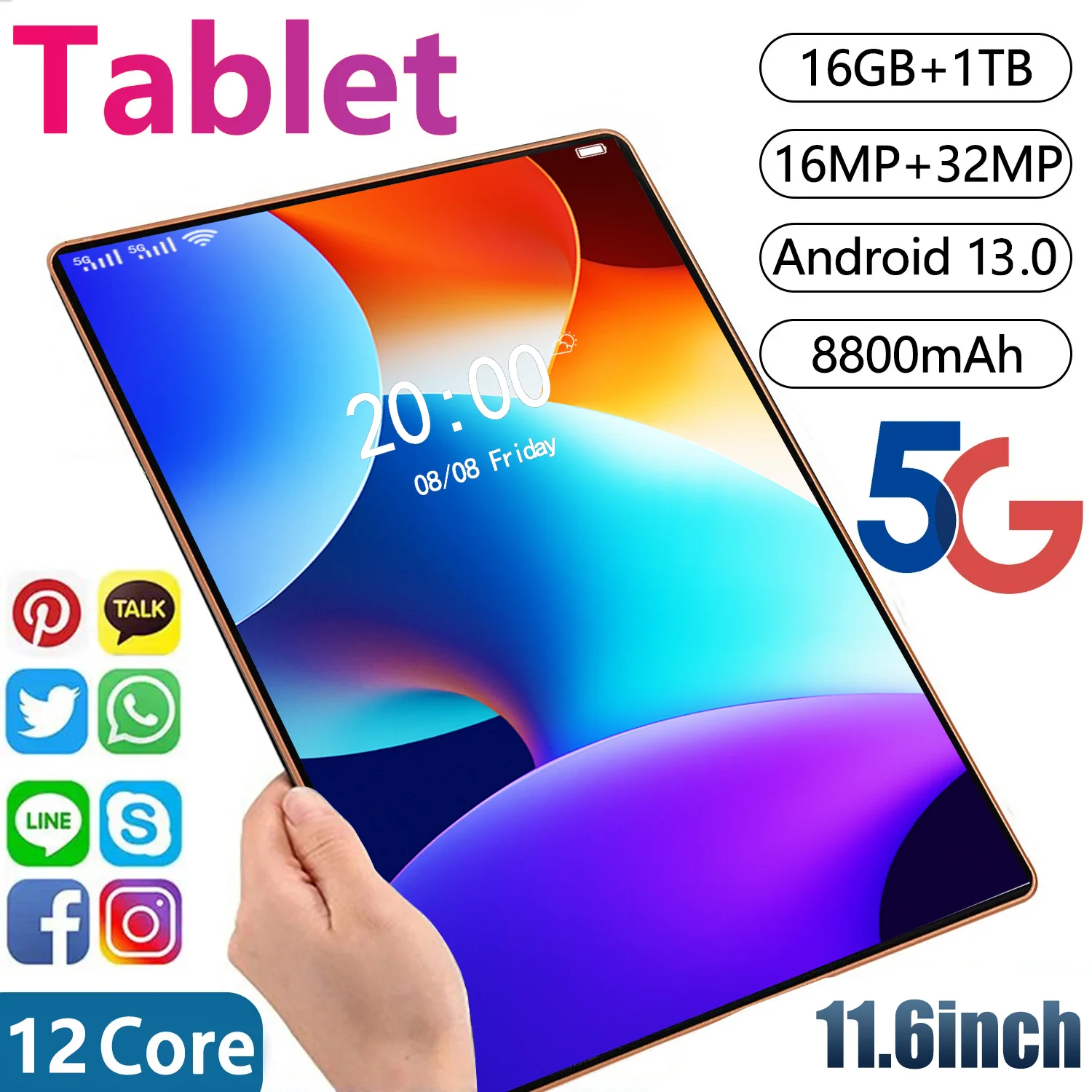 Tableta-5G-de-2024-pulgadas-Tablet-con-Android-11-6-Phablet-MTK6797 ...