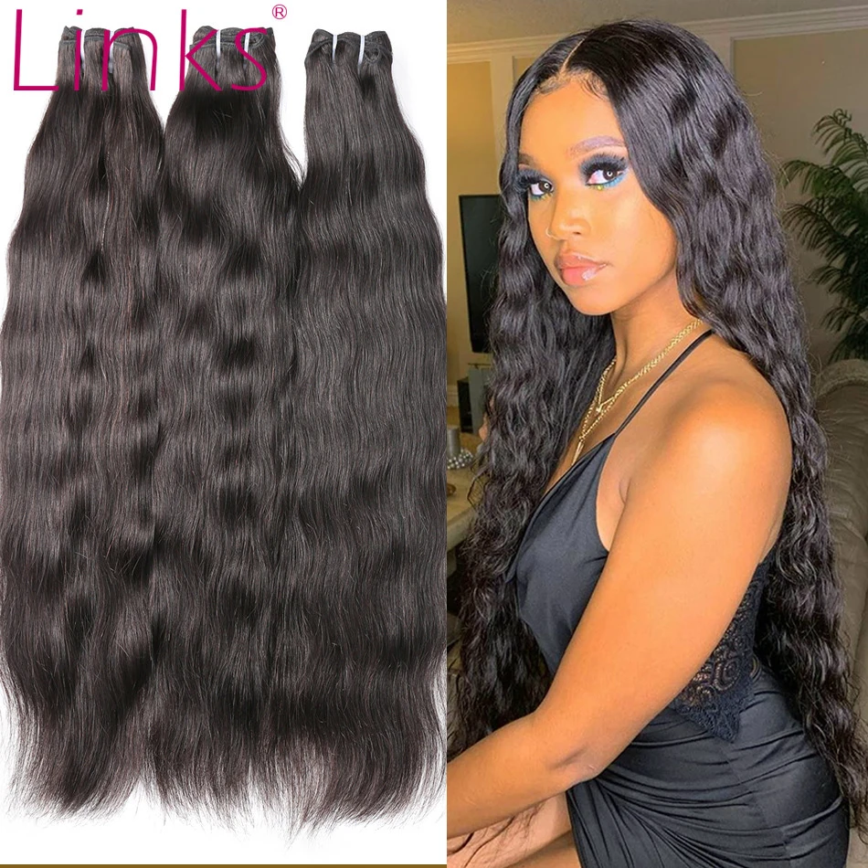 Links 28 30 32 34 36 Inches Brazilian Hair Weaves Bundles Natural ...