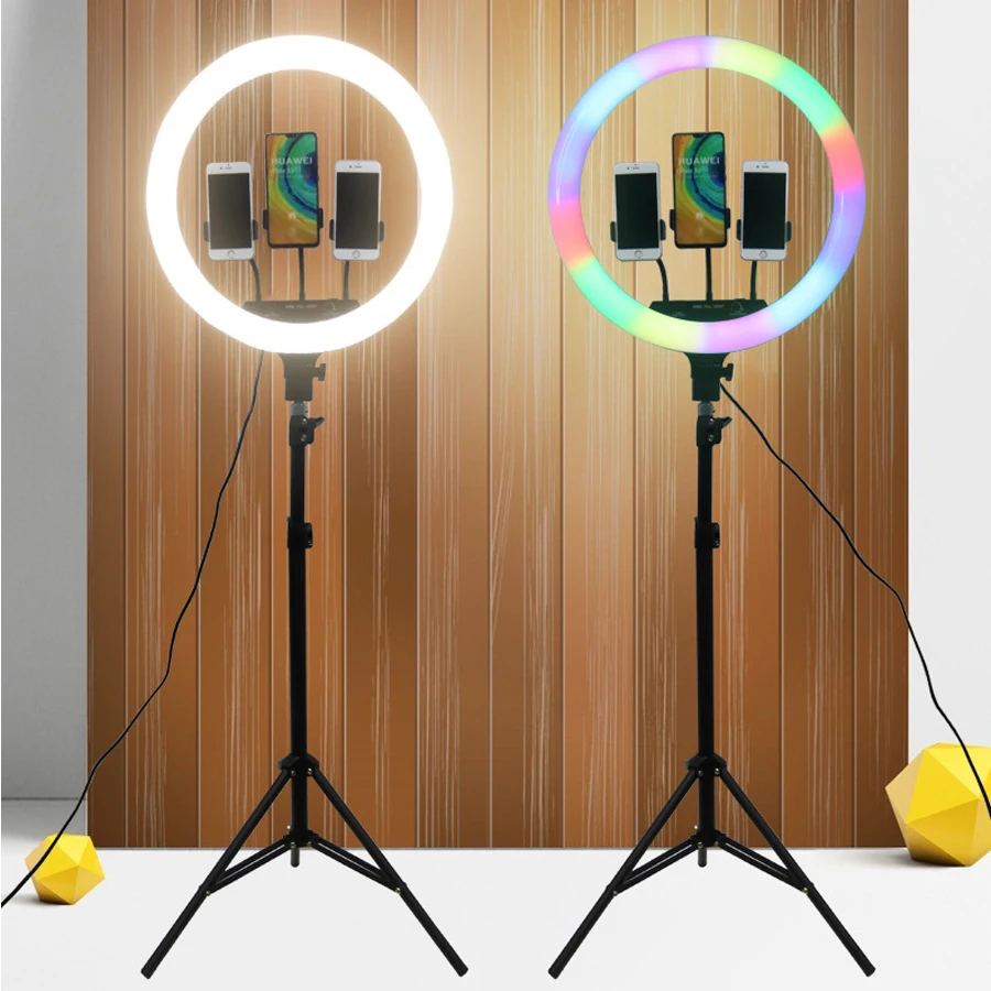 RGB 18inch 14inch 10inch 6inch Photo Ringlight Led Ring Light Phone ...