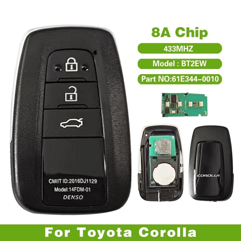 Funda Cuero Llave 4 Botones TANDRIVE Funda Para Llavero Para Toyota ...