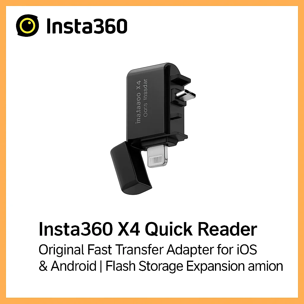 Insta360 X4 Quick Reader | Original Fast Transfer Adapter for iOS ...