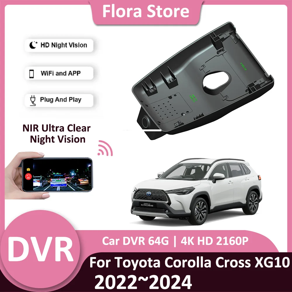 4K-Video-DVR-for-Toyota-Corolla-Cross-XG10-Hybrid-2022-2023-2024-Car ...