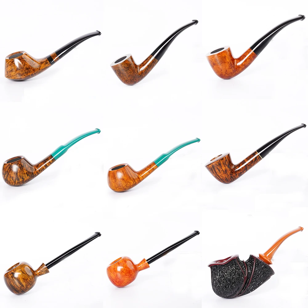 MUXIANG-handmade-briar-tobacco-pipe-freestyle-pipe-colorful-Cumberland ...