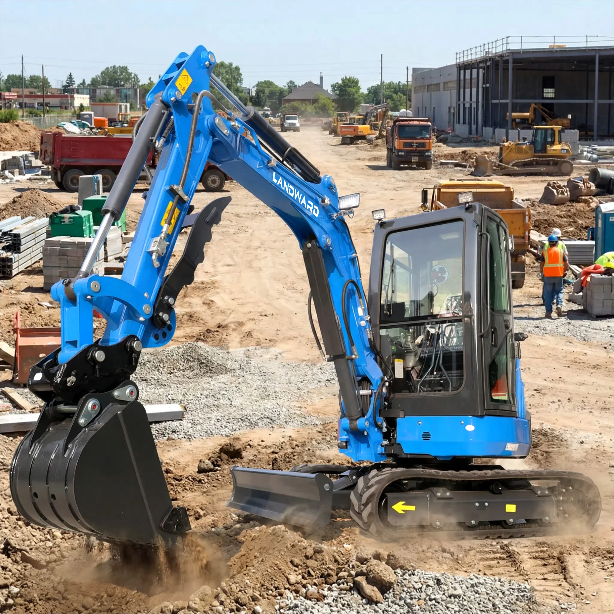 Mini-excavatrice Kubota 2,5 tonnes, mini-pelle sur chenilles, mini ...