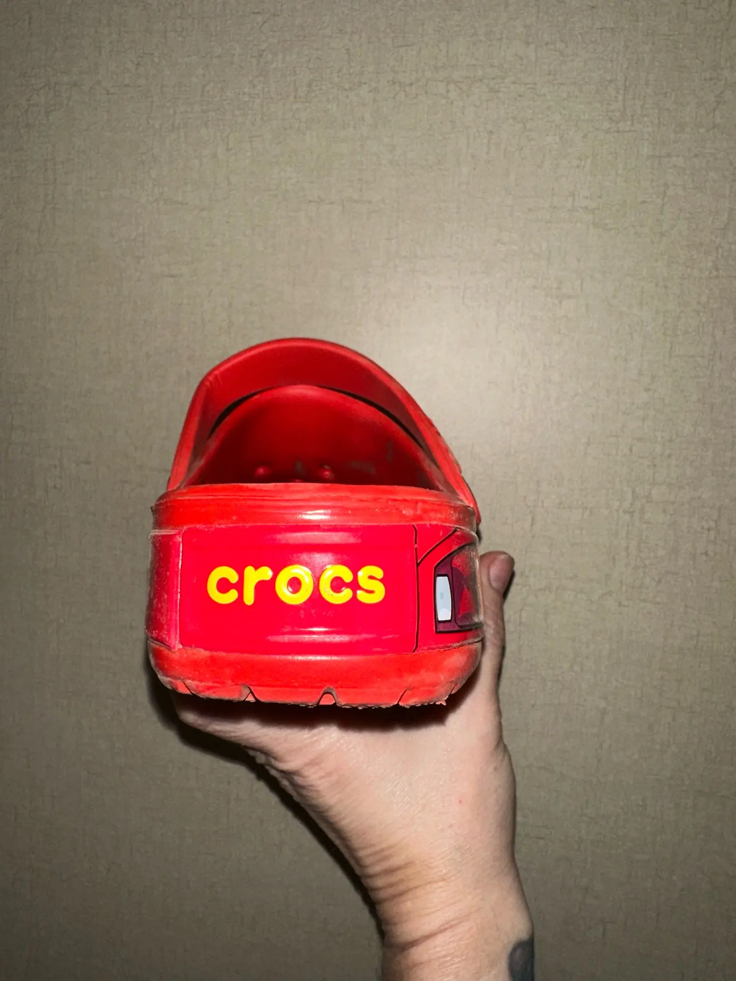 Lightning McQueen Crocs - UK Sizes