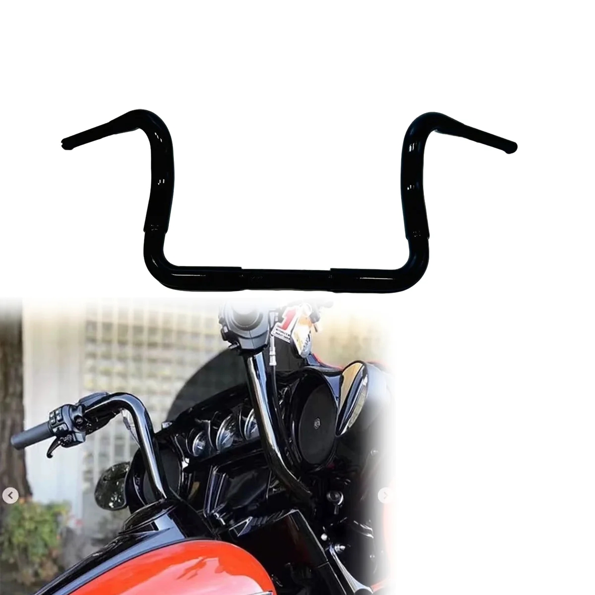 Motorcycle 1-1/2" Ape Hanger Handlebar for Harley 2024 Street Glide CVO ...