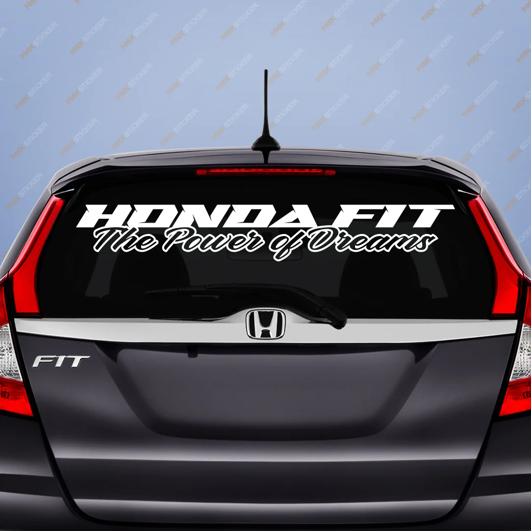 Auto sticker for Honda Fit, vinyl sticker for Honda Fit rear window ...