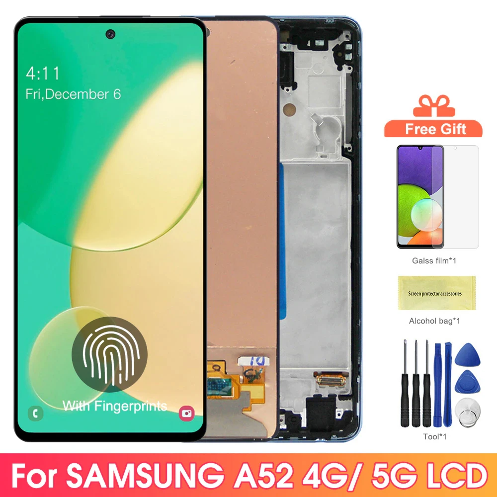 Original Screen for Samsung Galaxy A52 5G A526B Lcd Display Touch ...