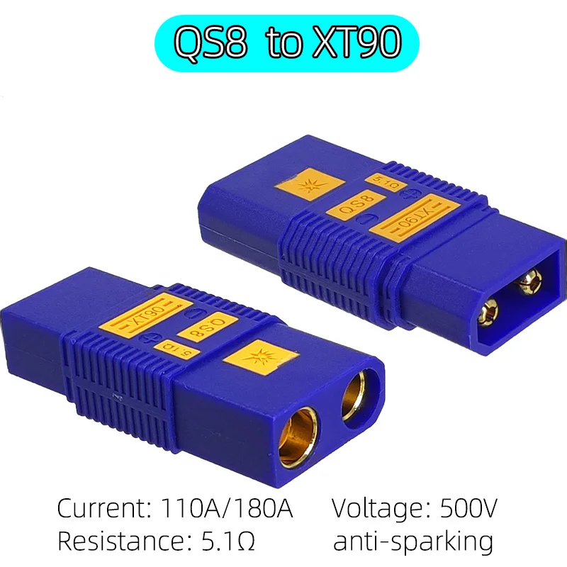 110A-Anti-Sparking-QS8-to-XT90-Adaptor-Electric-Motorcycle-Connector ...