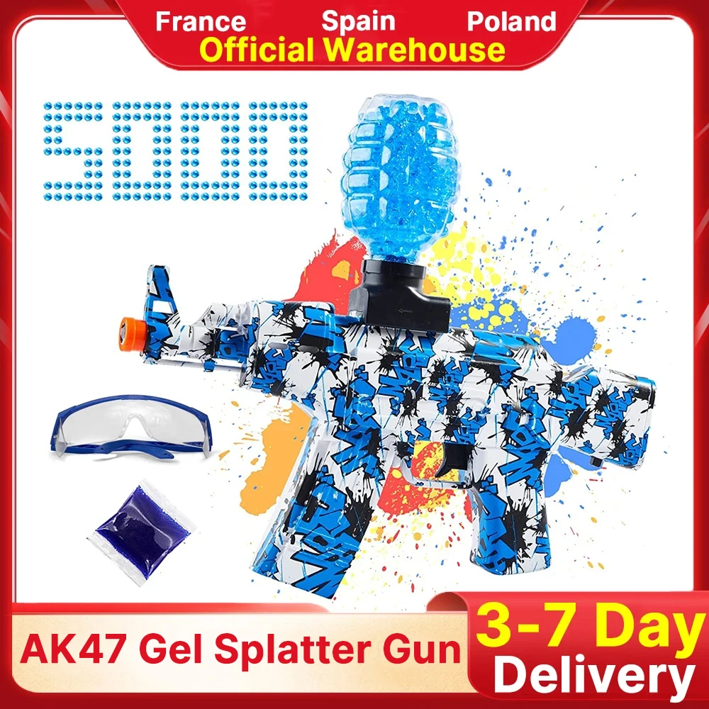 AKM-47-Electric-Splatter-Gun-with-5000-Water-Beads-Goggles-Gel-Beads ...