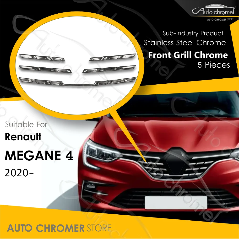 For Renault Megane 4 IV 2020 Front Grill Good Quality Chrome Car ...