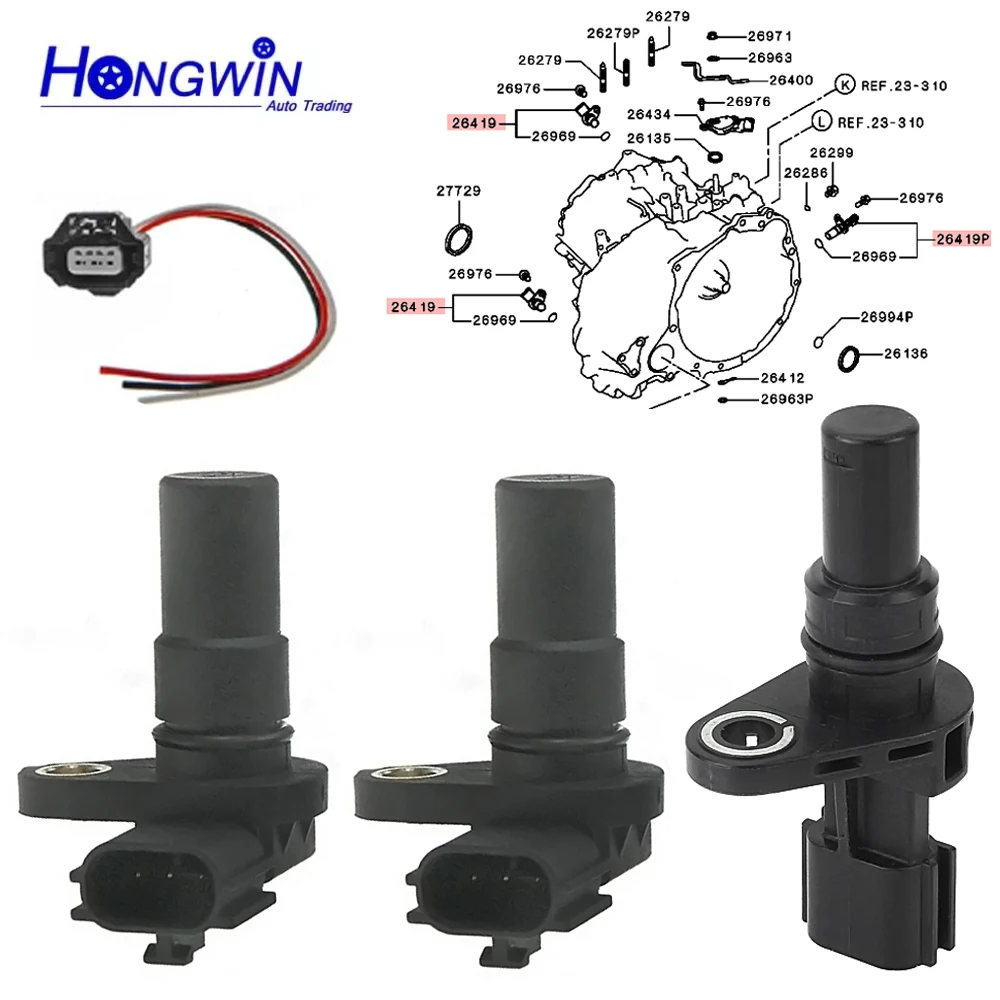 3Pcs-Input-Output-Transmission-Speed-Sensor-For-Nissan-Altima-Infiniti-CVT-CVT7-RE0F11A-JF015E ...
