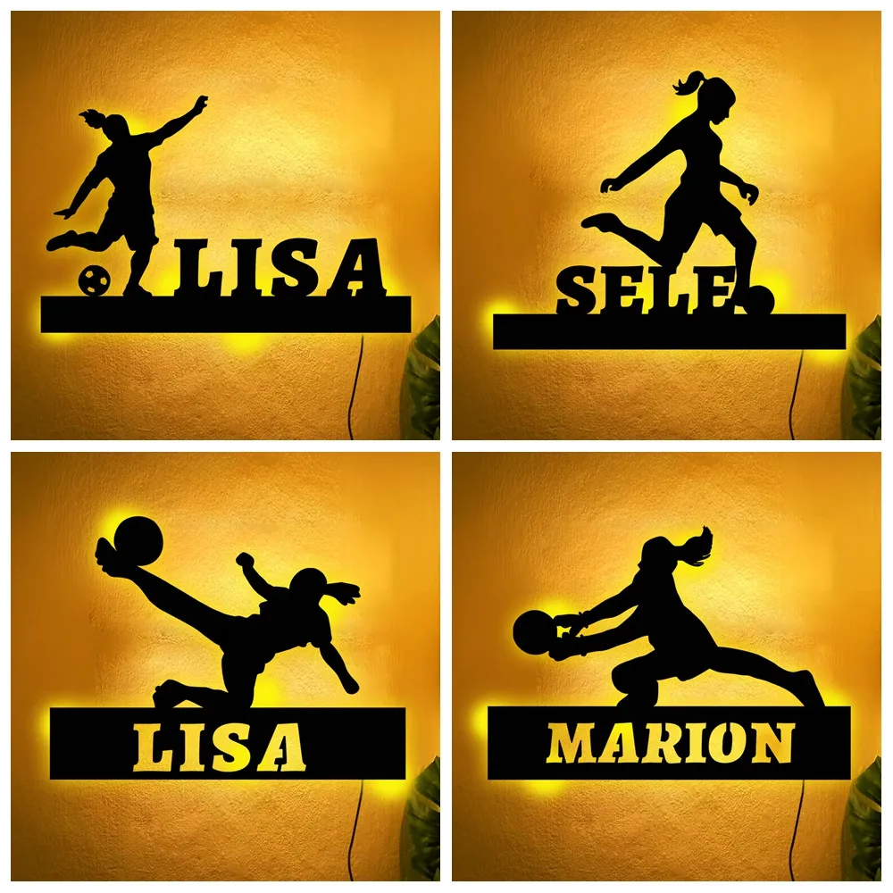 Custom-Women-s-Football-LED-Warm-Light-Personalized-Name-Sports-Wall ...