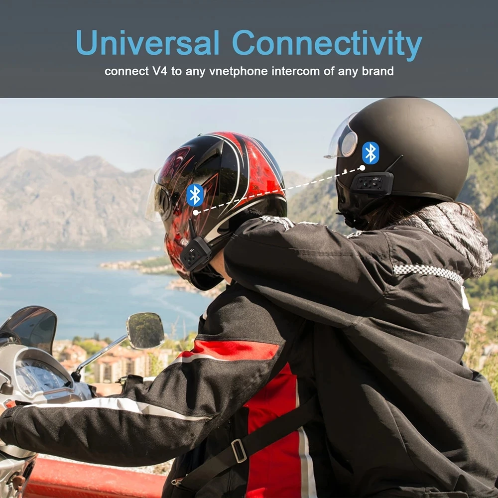 Мотогарнитура GOCOM4 для шлема, Bluetooth-Интерком, FM-радио, Ridao ...