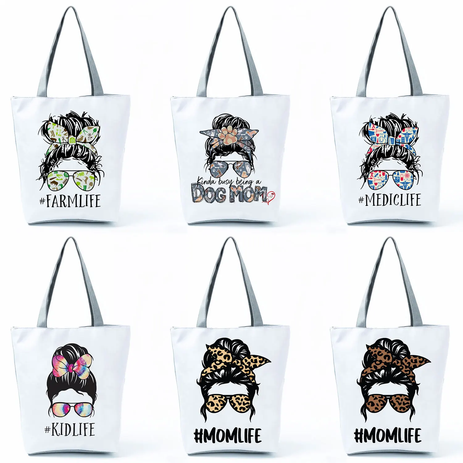 Bolso de mano con estampado para mujer, bolsa de mano con horquilla ...