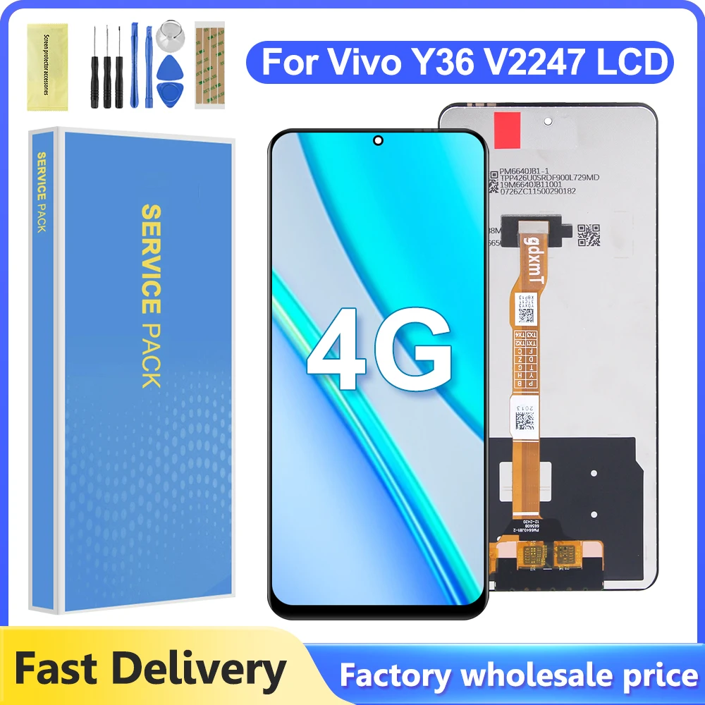 For Vivo Y36 4G V2247 LCD Display Touch Screen Assembly Replacement ...