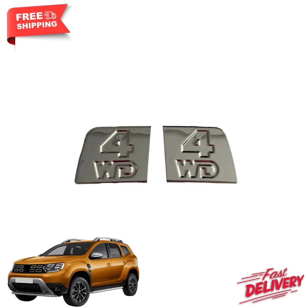 Dacia Duster Renault Duster Spatbordsticker Roestvrij Staal 2 Delige ...