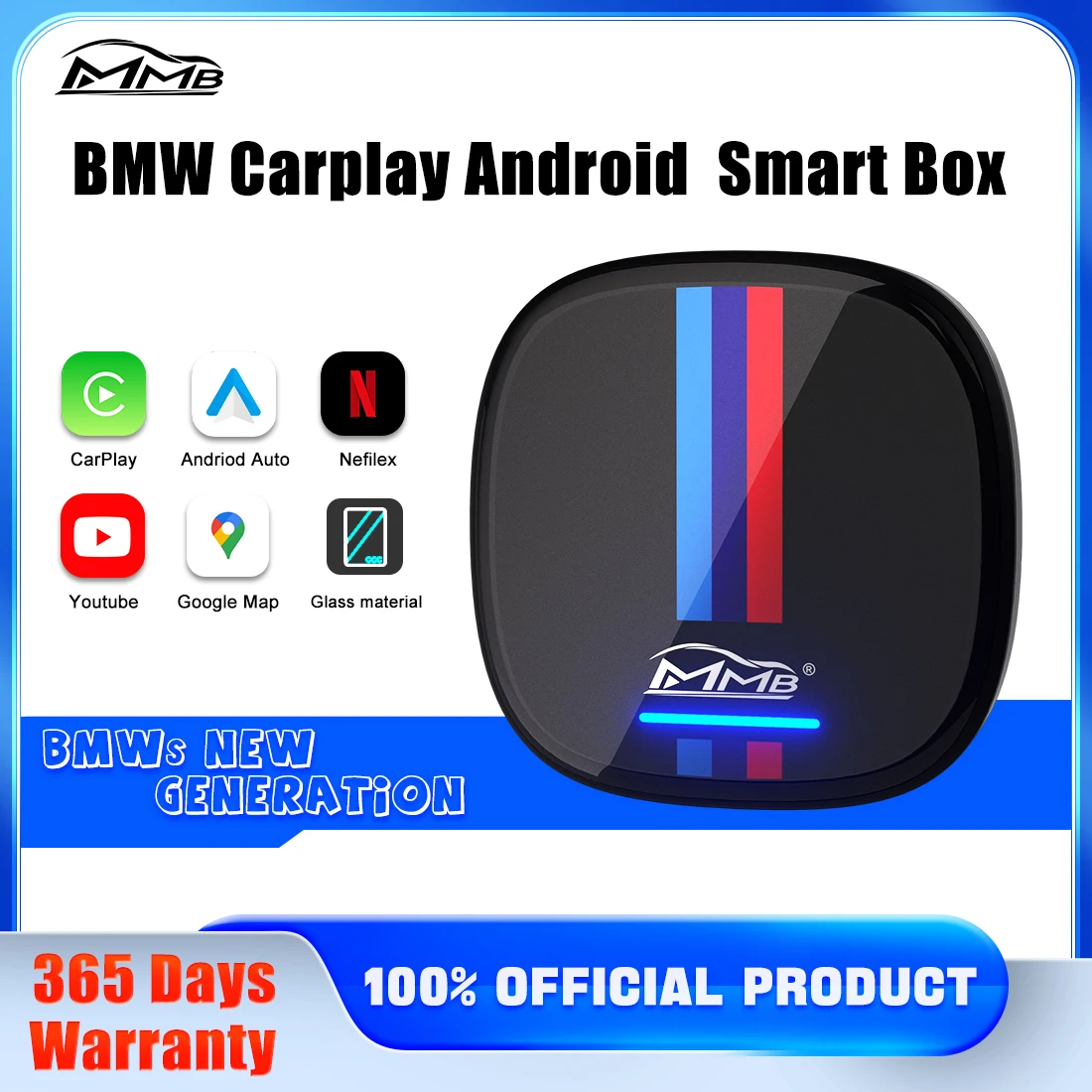 Mmb-wireless Carplay Ai Box, Android 10.0 Os, Apple Carplay Et Android ...