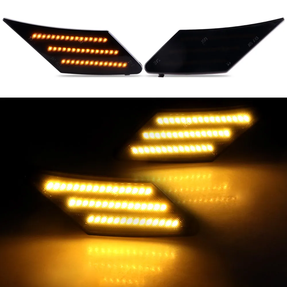Dynamic-Sequential-LED-Side-Marker-Turn-Signal-Light-For2013-2019 ...