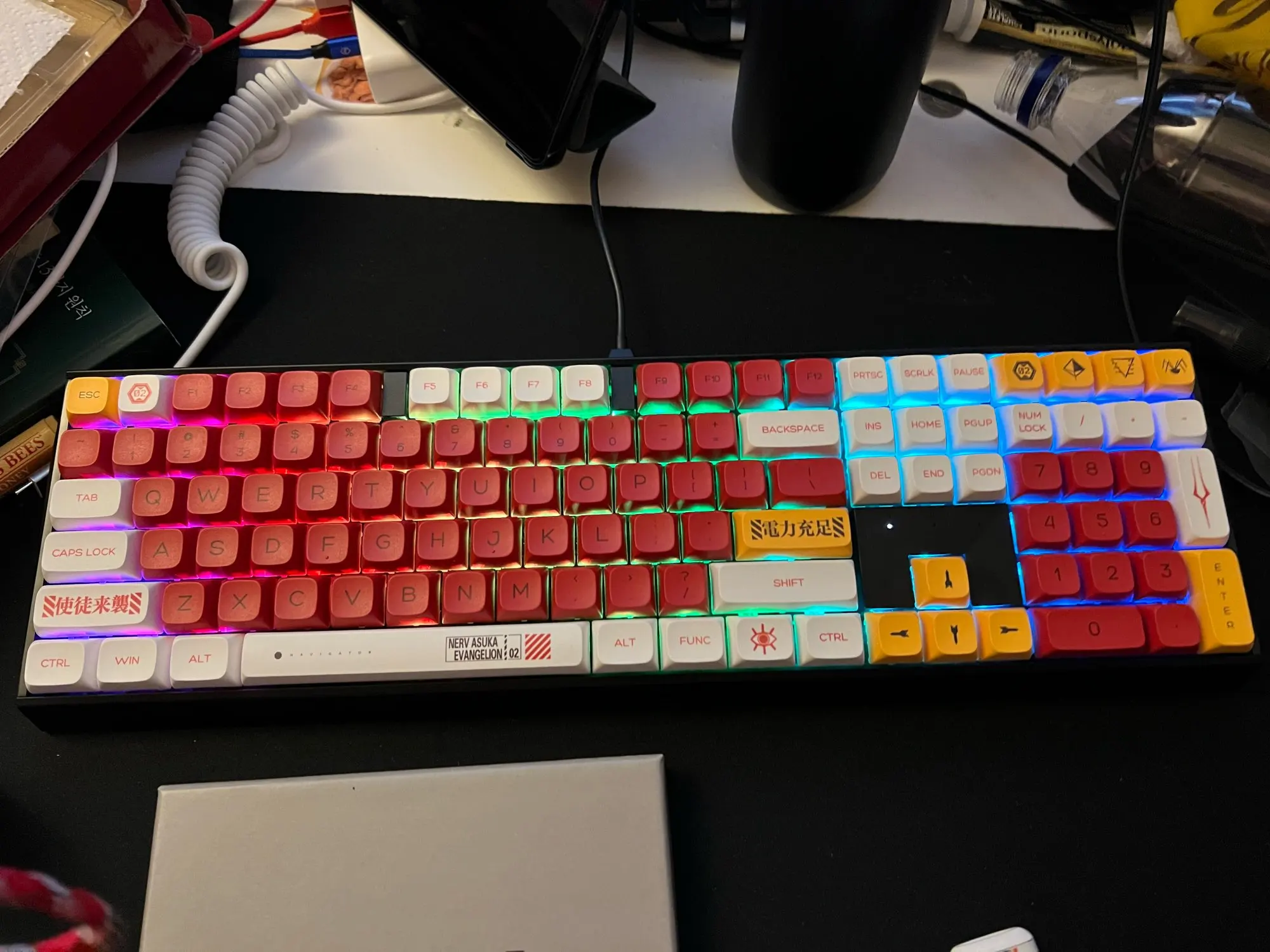 KYOMOT 138 Key EVANGELION-02 Keycaps EVA Second Machine Dye PBT XDA ...