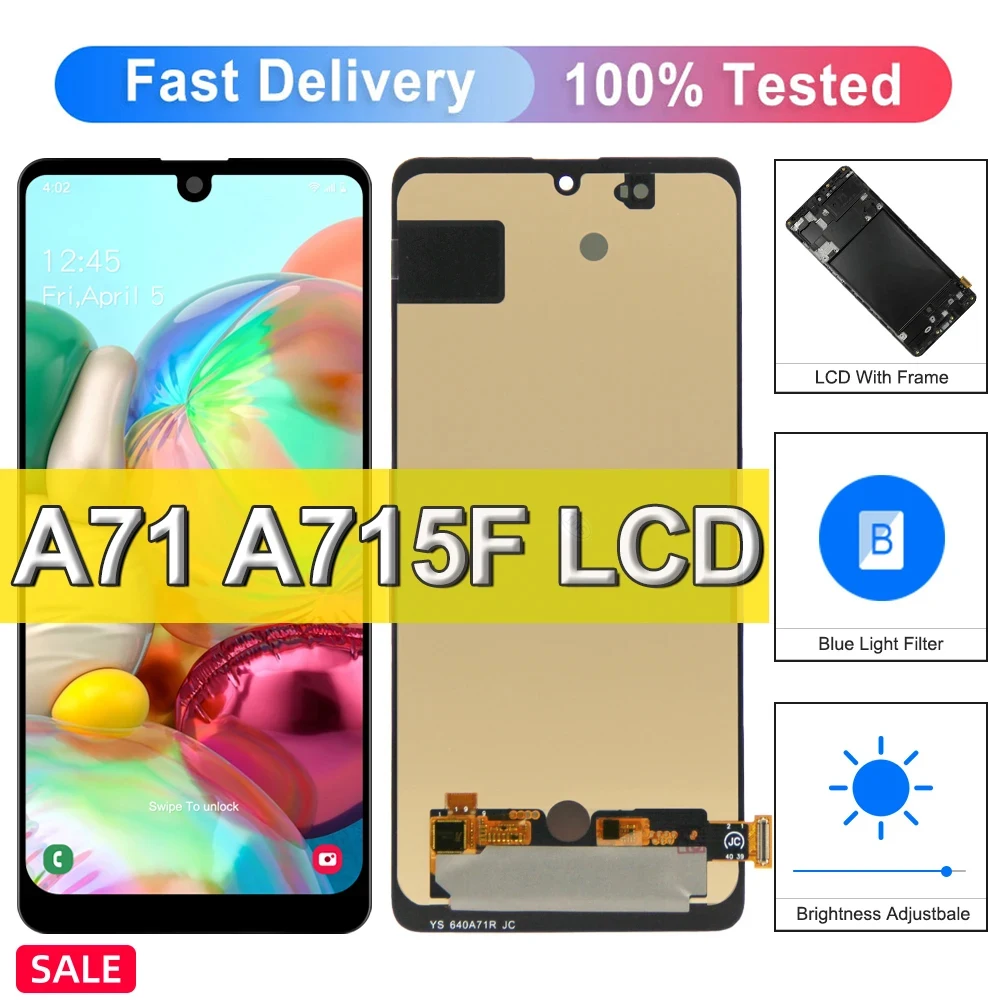 TFT-Amoled-A71-Screen-For-Samsung-Galaxy-A71-LCD-Display-A715F-A715W ...