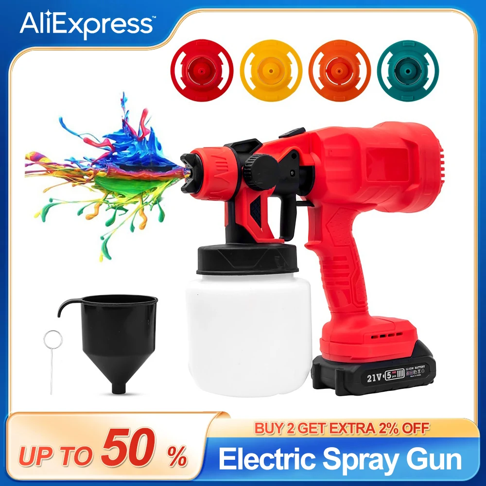400W-Portable-Electric-Spray-Gun-High-Power-Paint-Sprayer-Auto-Paint ...