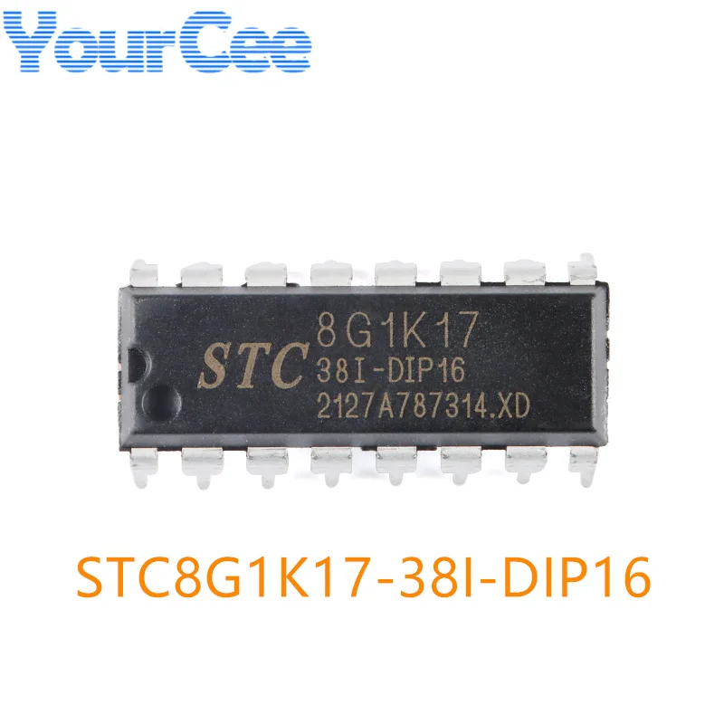 New Original Stc Stc8g1k17 Stc8g1k17-38i-dip16 Single Chip Ic ...