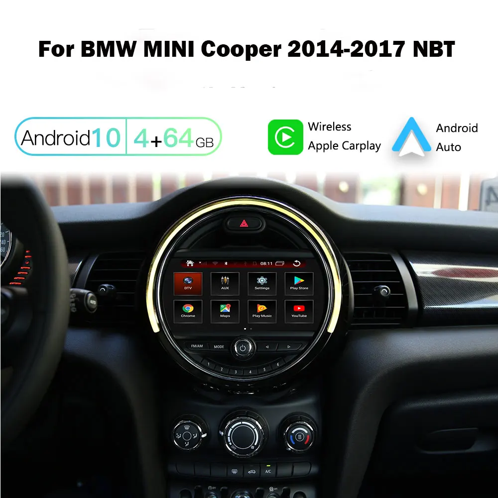 7" Android Aftermarket Radio For Bmw Mini Cooper 2014-2017 Nbt Carplay ...