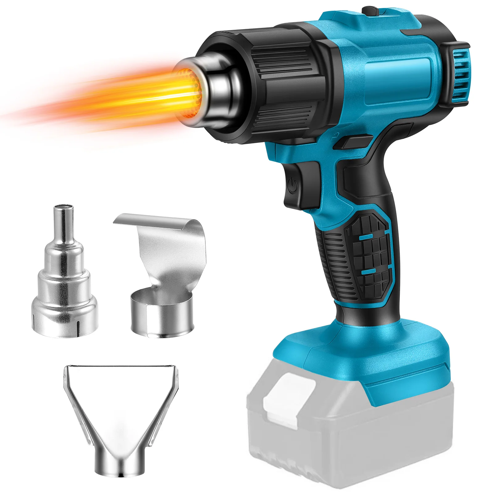 Heat-Gun-Cordless-Hot-Air-Gun-3Spray-Nozzle-Industrial-Handheld ...