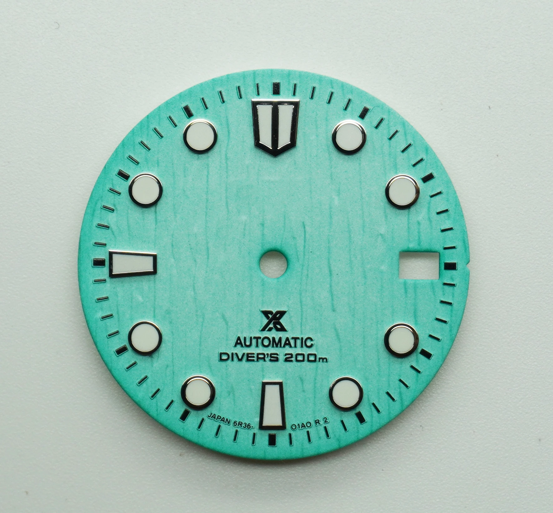 NH35 Watch Dial Green Luminous 28.5mm With S Logo Case Tools for NH35A ...