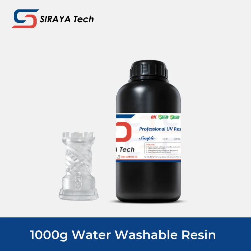 Siraya Tech Simple 3D Printer Resin Water Washable Easy to Clean and Print UV-Curing Resin for ...