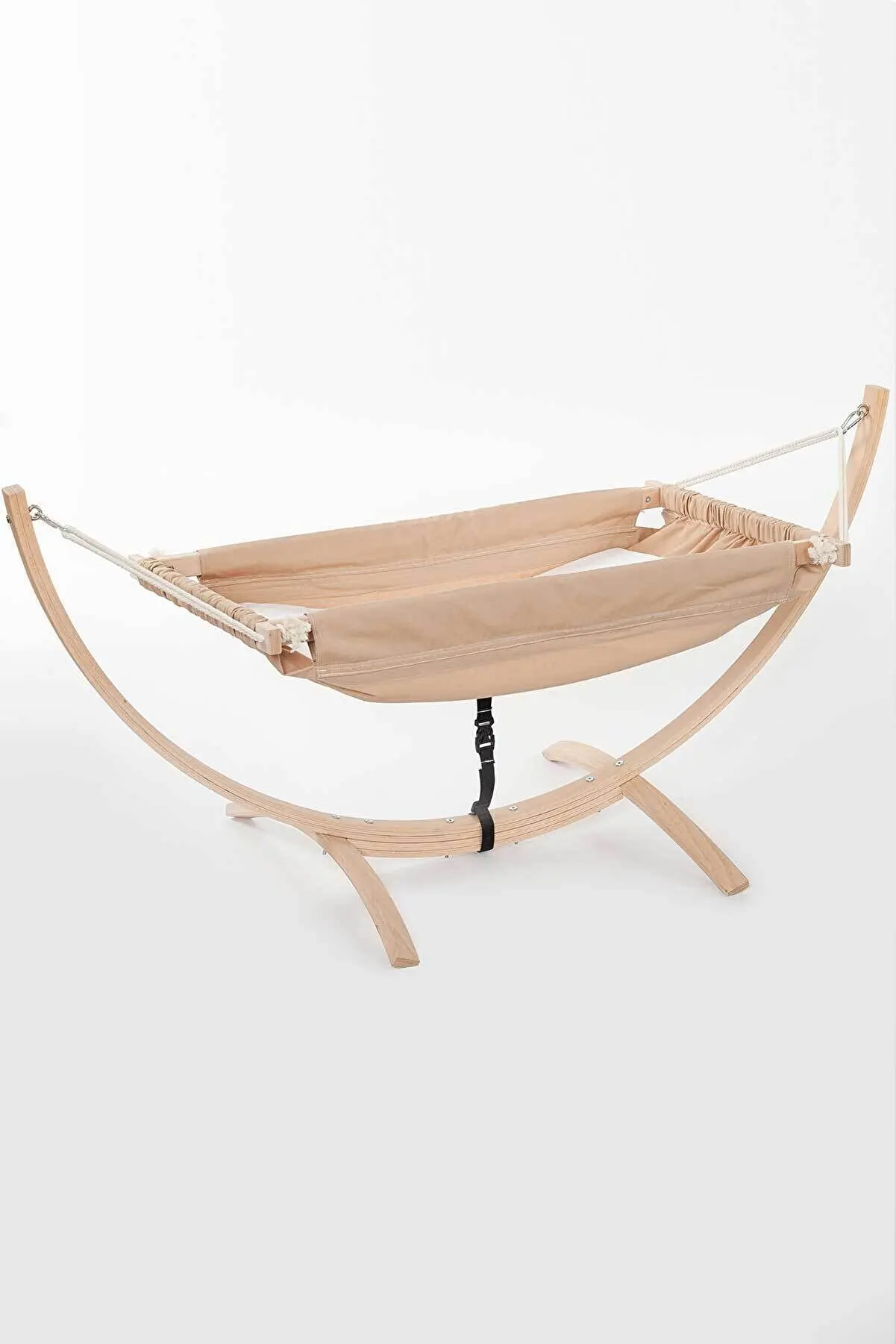 Portable Wooden Rocking Crib Newborn Baby For Natural Solid Wood Bed ...