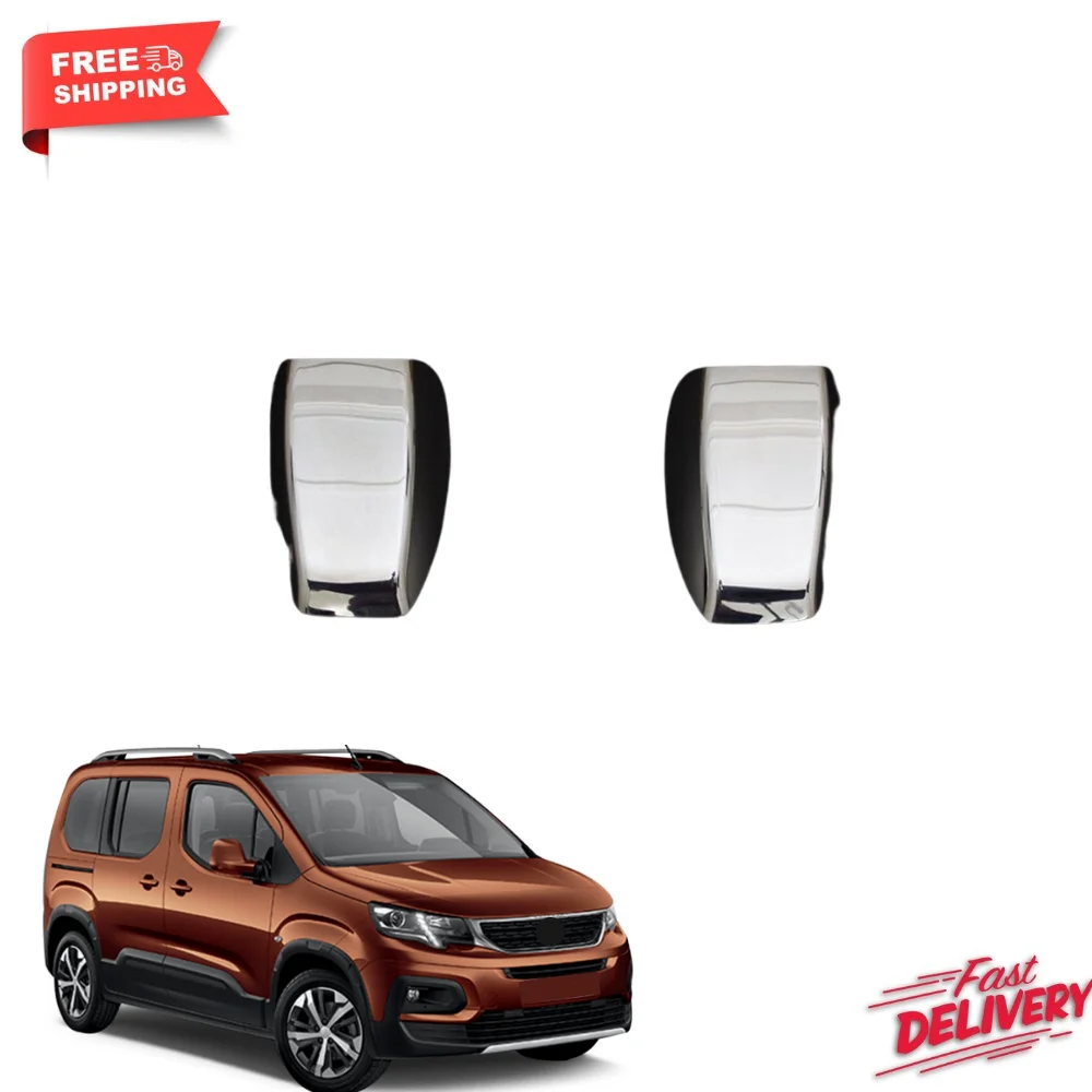 2-PCs-2019-and-up-for-Peugeot-Rifter-Chrome-Body-Hinge-Cover-Stainless ...