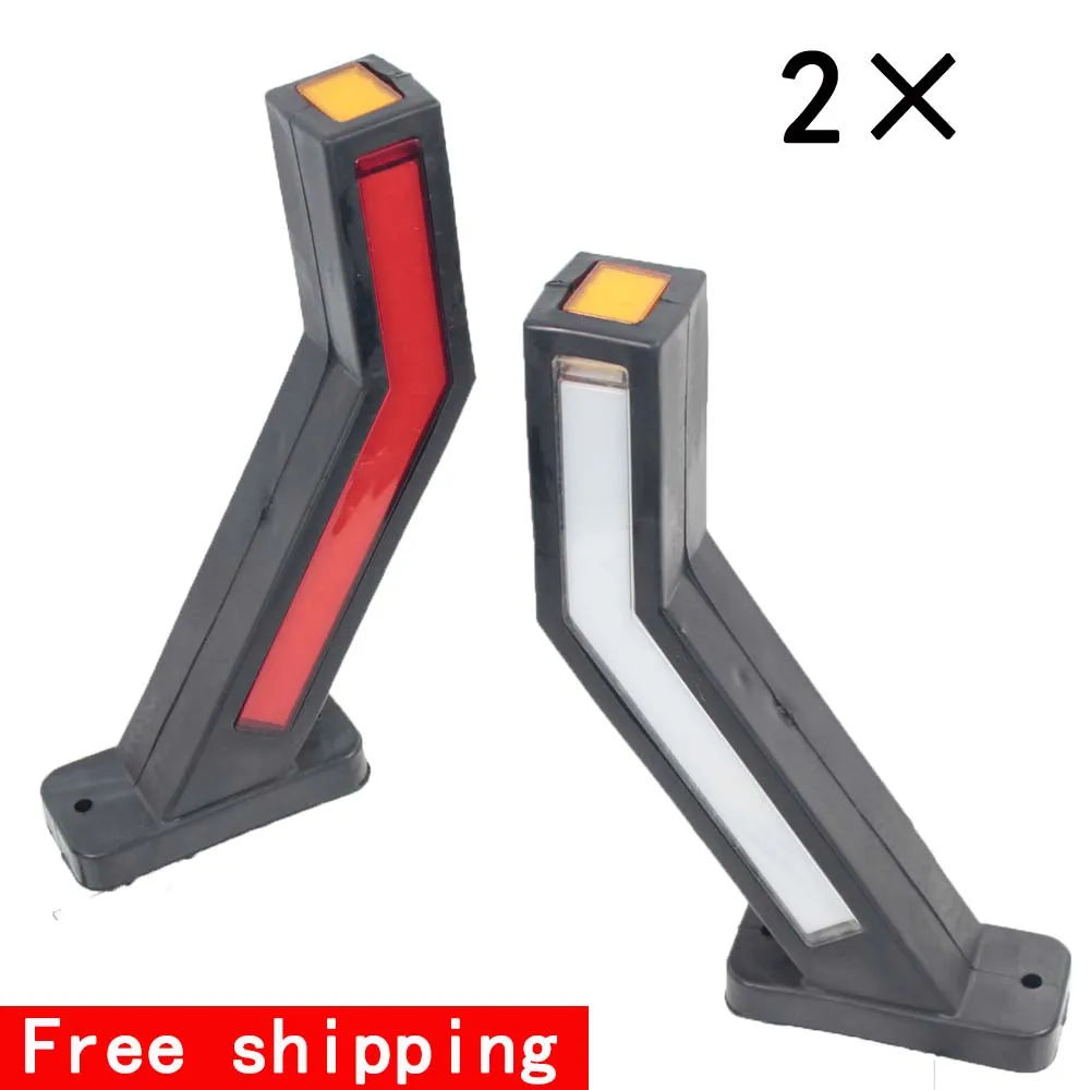 2x-FLUSH-FIT-LED-SIDE-MARKER-LIGHT-12V-24V-For-KELSA-BAR-TRUCK-TRAILER ...