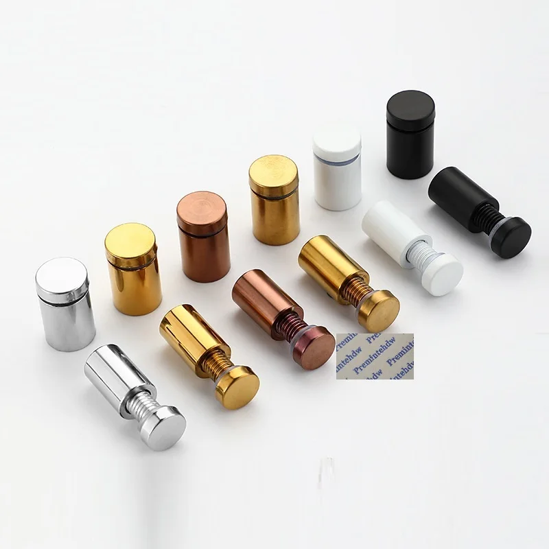 20Pcs-Stainless-Steel-Sign-Standoff-Barrel-Spacer-Advertising-Acrylic ...