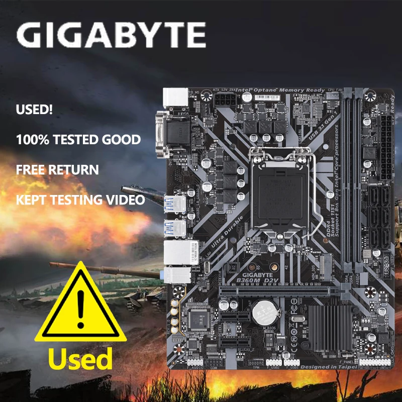 Gigabyte-B360M-D2V-Motherboard-Intel-B360-LGA-1151-DDR4-Micro-ATX-VGA ...