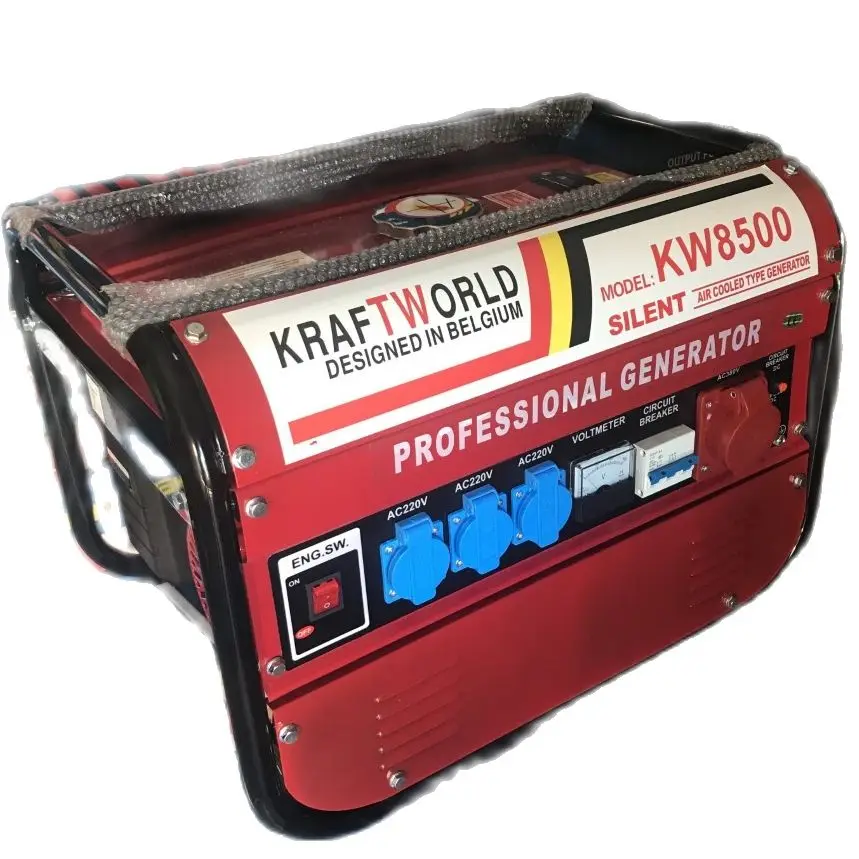 Three phase 8.500 Watt gasoline electric generator in total designed in ...