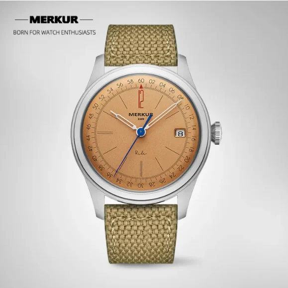 Merkur Watch Salman Dial Vintage Manual Mechanical Watch Mens Skin ...