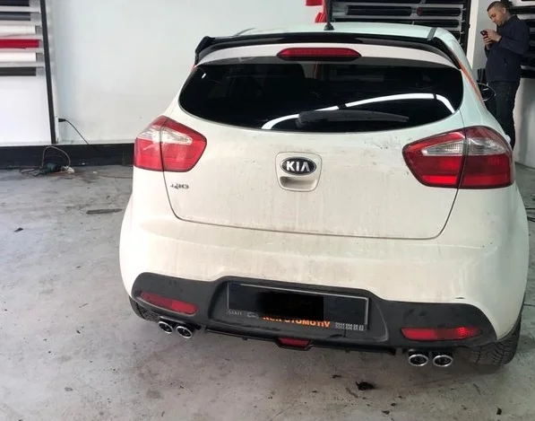 For-Kia-Rio-Spoiler-2012-16-Compatible-Trunk-Top-Attachment-Body-Kit ...