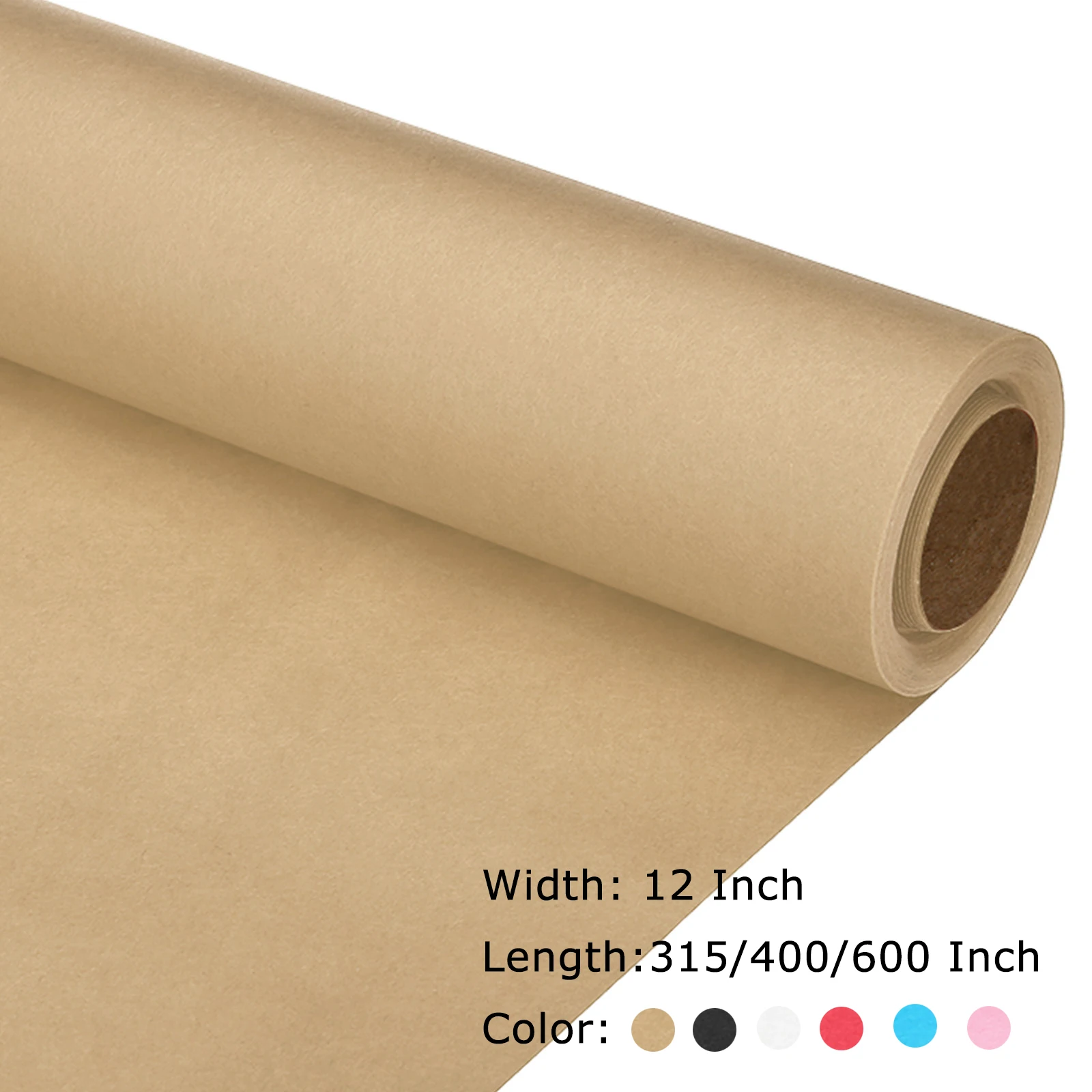6 Colors 30cm Kraft Paper Wrapping Paper 80GSM Craft Paper Roll Packing ...