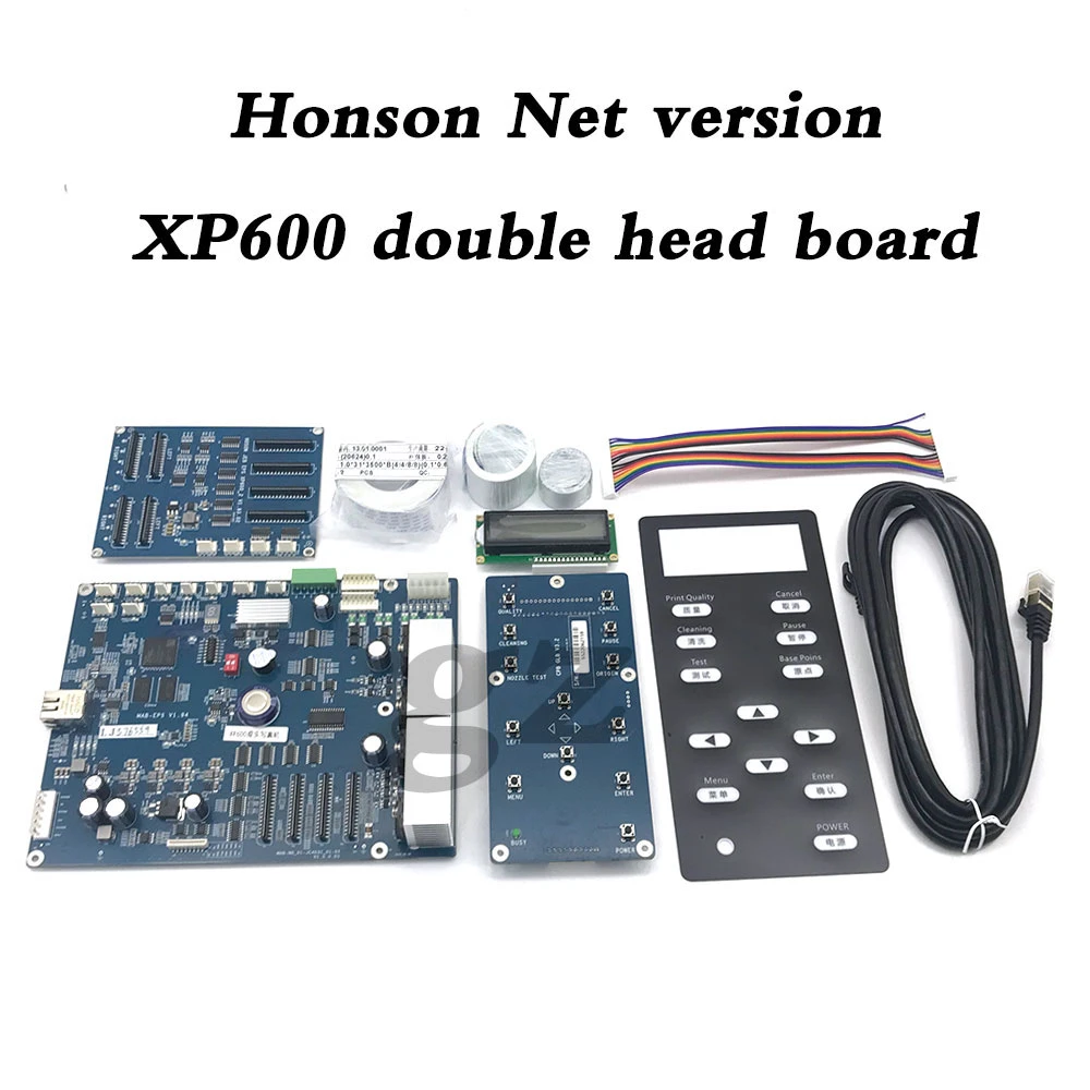 HOSON juego completo de cabezal de impresión XP600, versión de red, kit de placa de doble ...