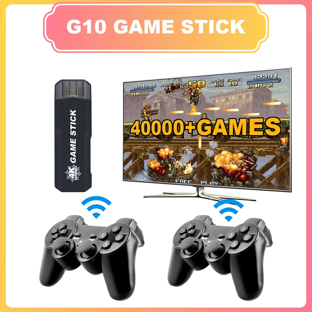 Video-Game-Console-GD10-Mini-4K-HD-Game-Stick-40000-Classic-Games-2-4G ...