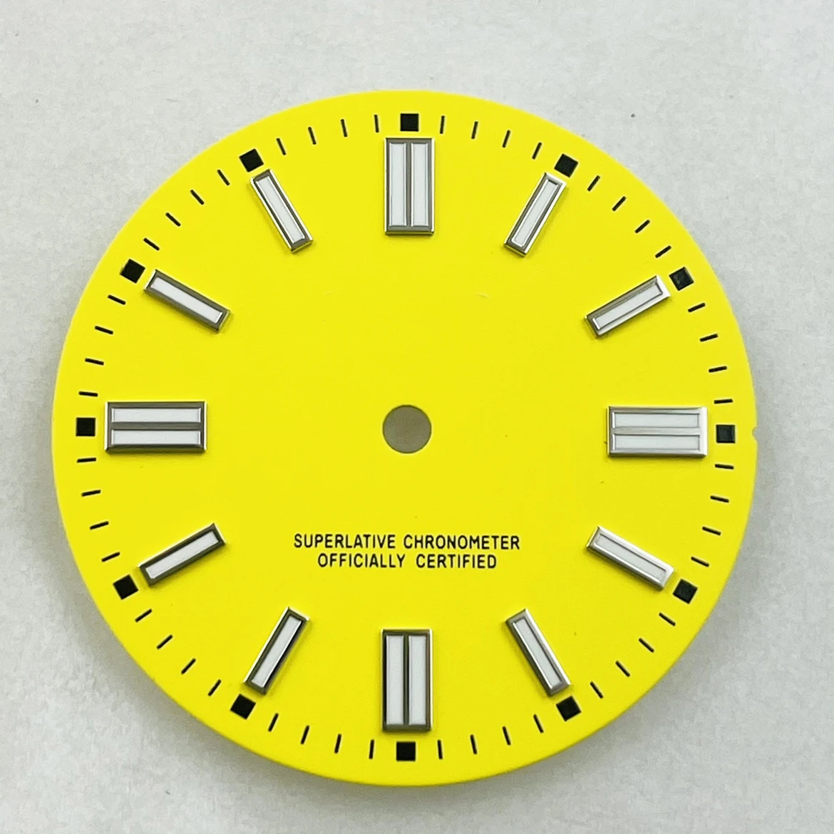 NH35A S Logo Dial 28.5MM With Green Luminous For SKX007 Single/Double ...