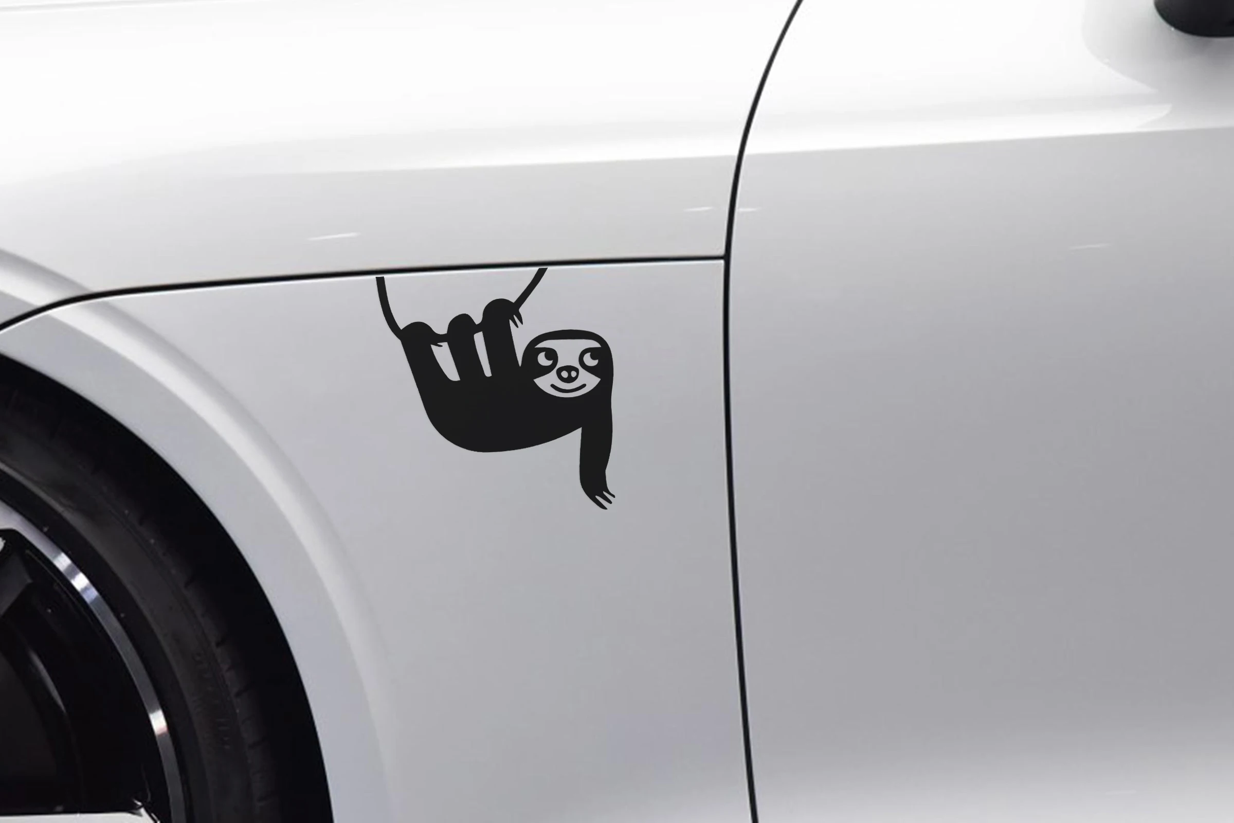 Cute-Naughty-Little-Sloth-Vinyl-Car-Accessories-Animal-Stickers ...