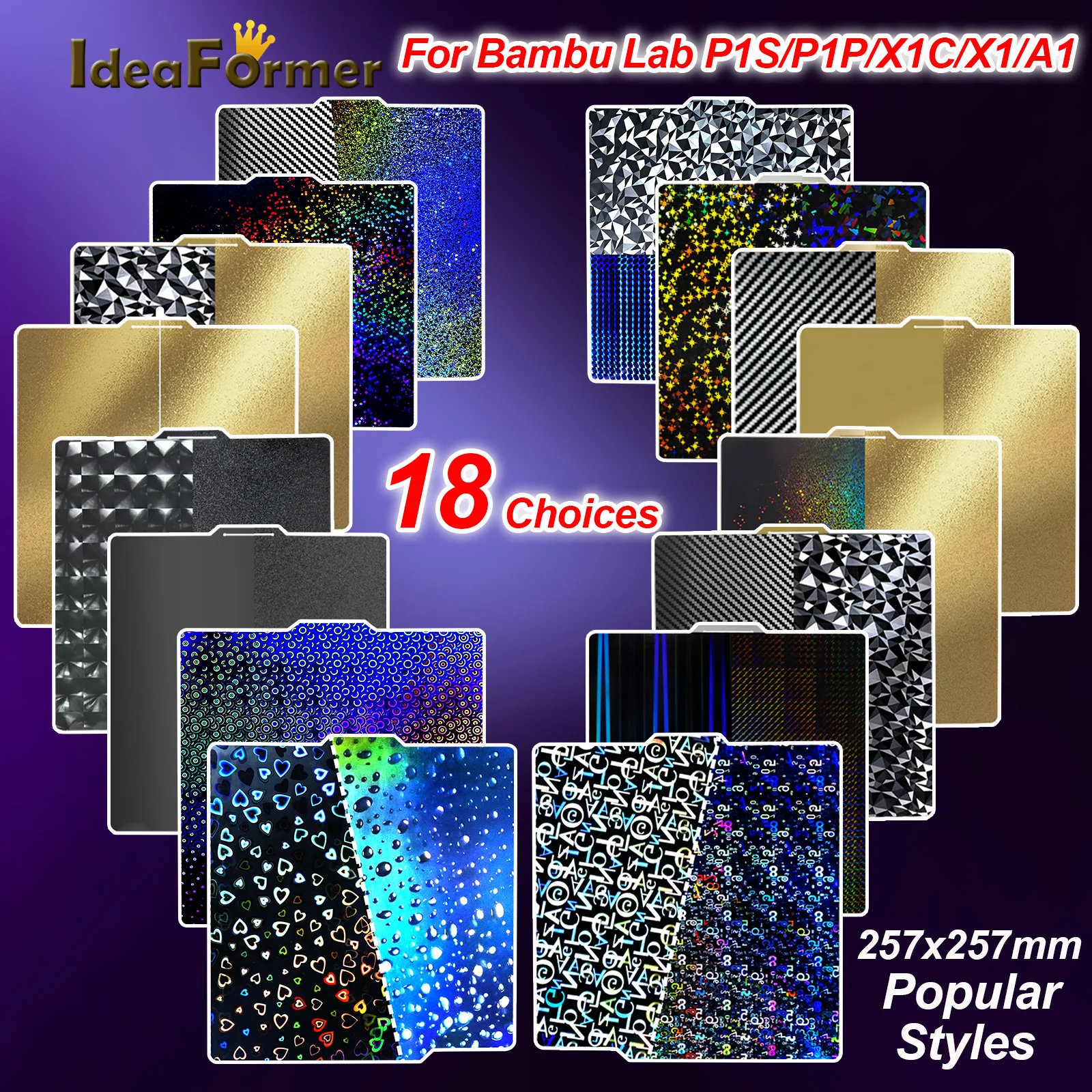 257x257mm-pour-plaque-de-construction-de-laboratoire-Bambu-A1 ...