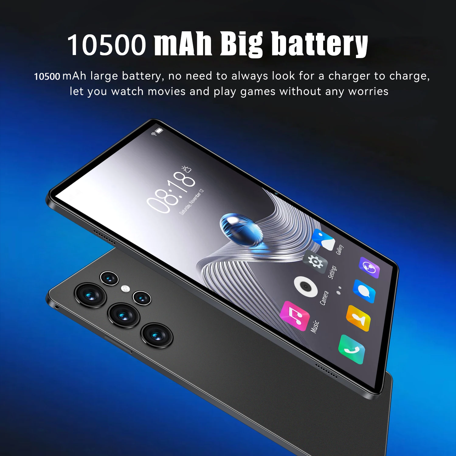 2024 New Arrival 10.5 Inch 10 Core Tablets Android 12 Google Play Dual ...