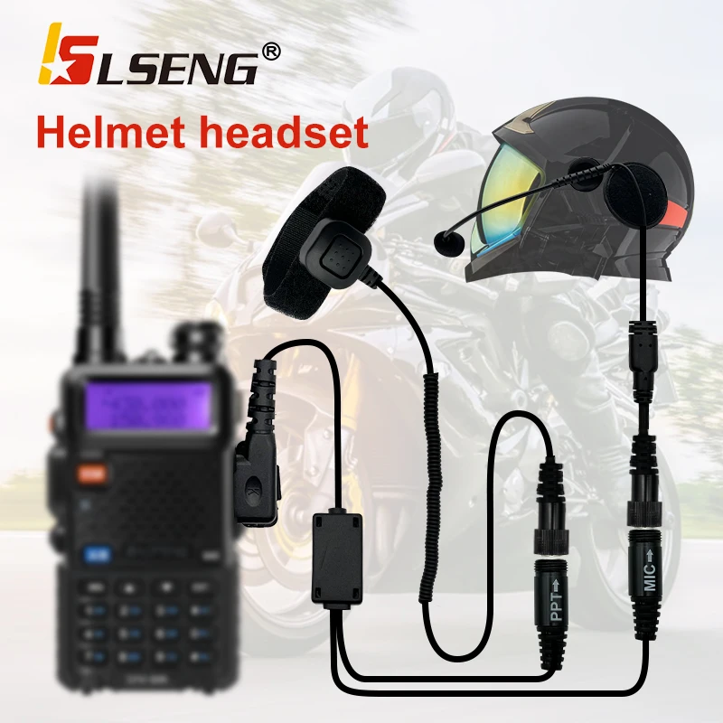 LSENG-Walkie-Talkie-Helmet-Headset-2-Pin-K-Plug-PTT-Motorcycle ...